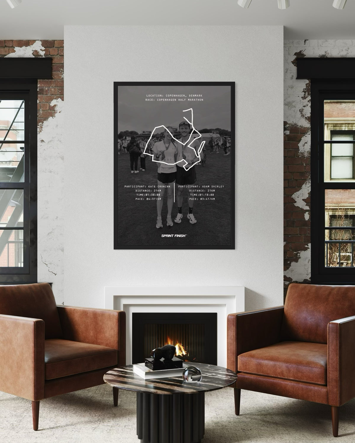 Personalised Race Posters | Custom Marathon Wall Art UK | Sprint Finis ...